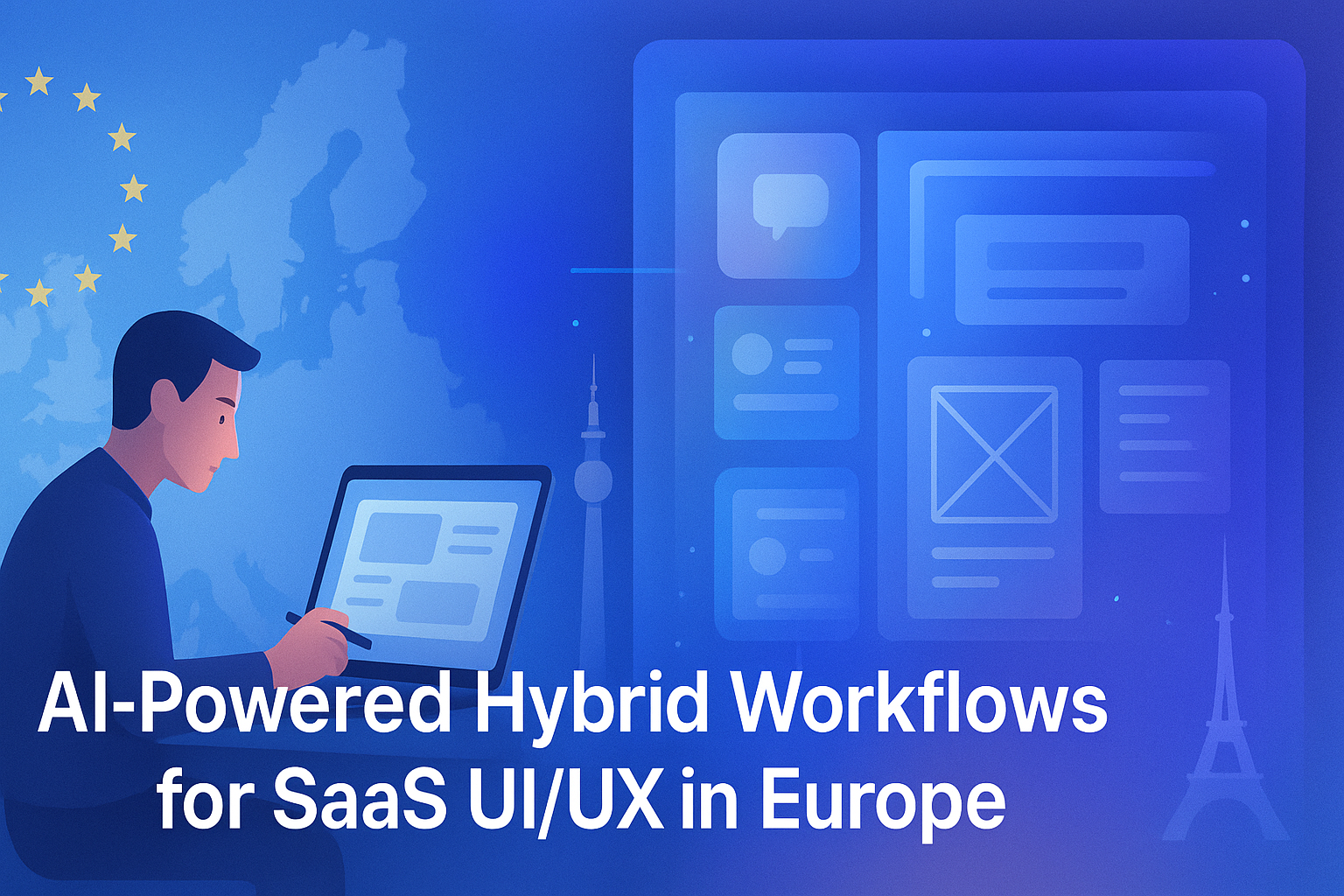 AI in SaaS UI/UX: Hybrid Workflows for Europe in 2025